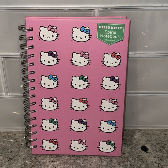 Hello Kitty | Office | Nwt Hello Kitty Sanrio Spiral Notebook Journal 6 Pages Pink Multicolor ...